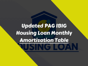 PAG IBIG Housing Loan Computation [2025]