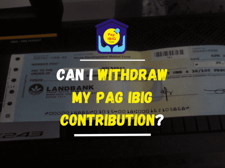 [Anytime?] Can I Withdraw my PAG IBIG Contribution? | PIHLC