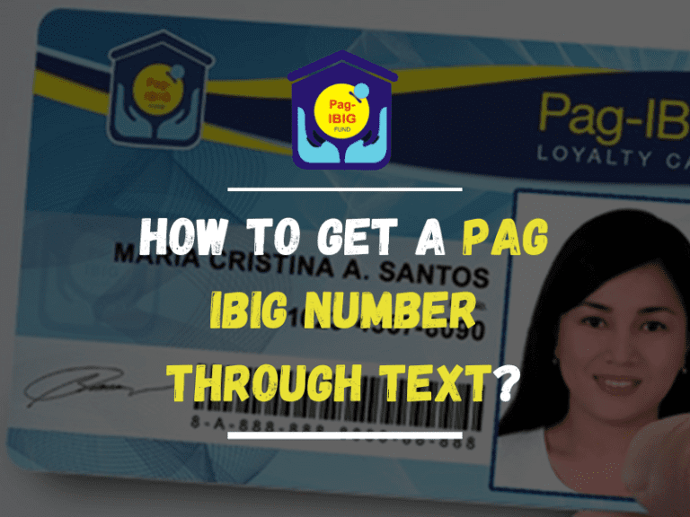 How To Get A PAG IBIG Number Through Text? | PIHLC
